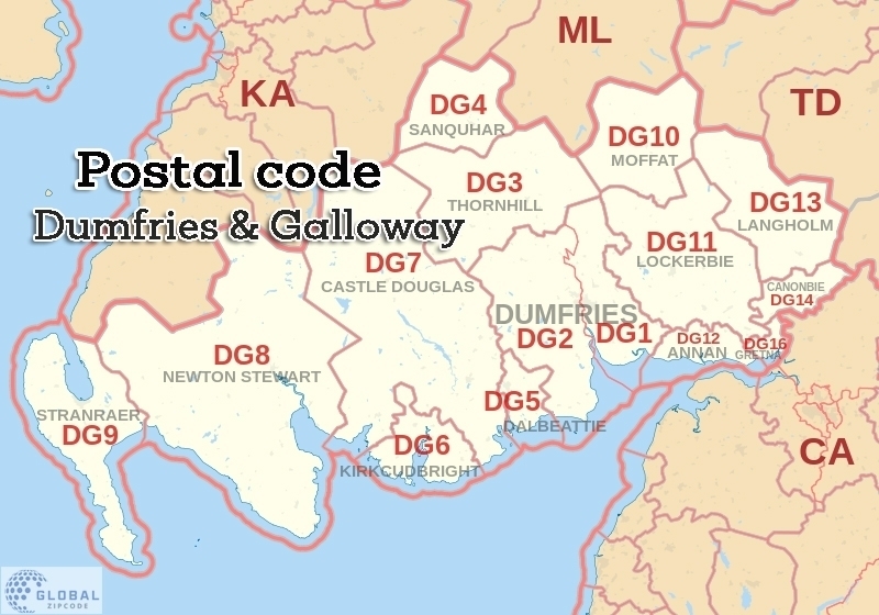 Latest postal code/zip code of Dumfries & Galloway | Updated 2025